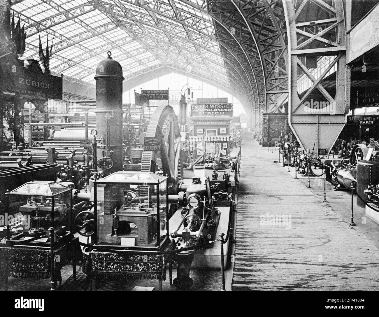 Paris exhibition 1889 machinery hall hi-res stock photography and ...
