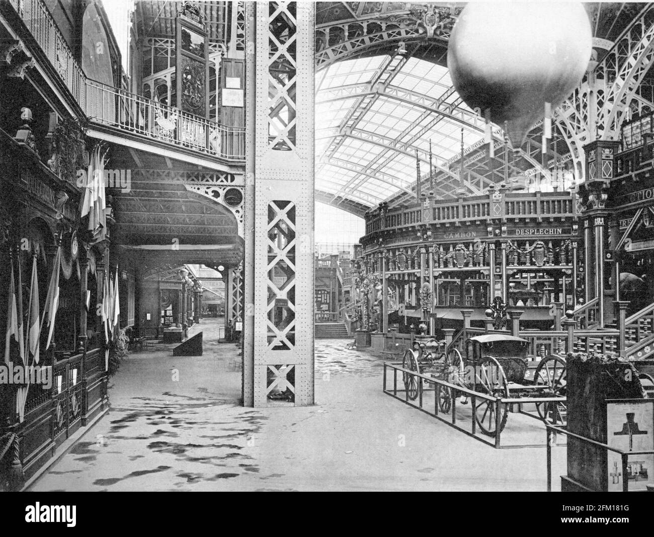 Exposition Universelle, Paris,1889 : Interior view of the palace of ...