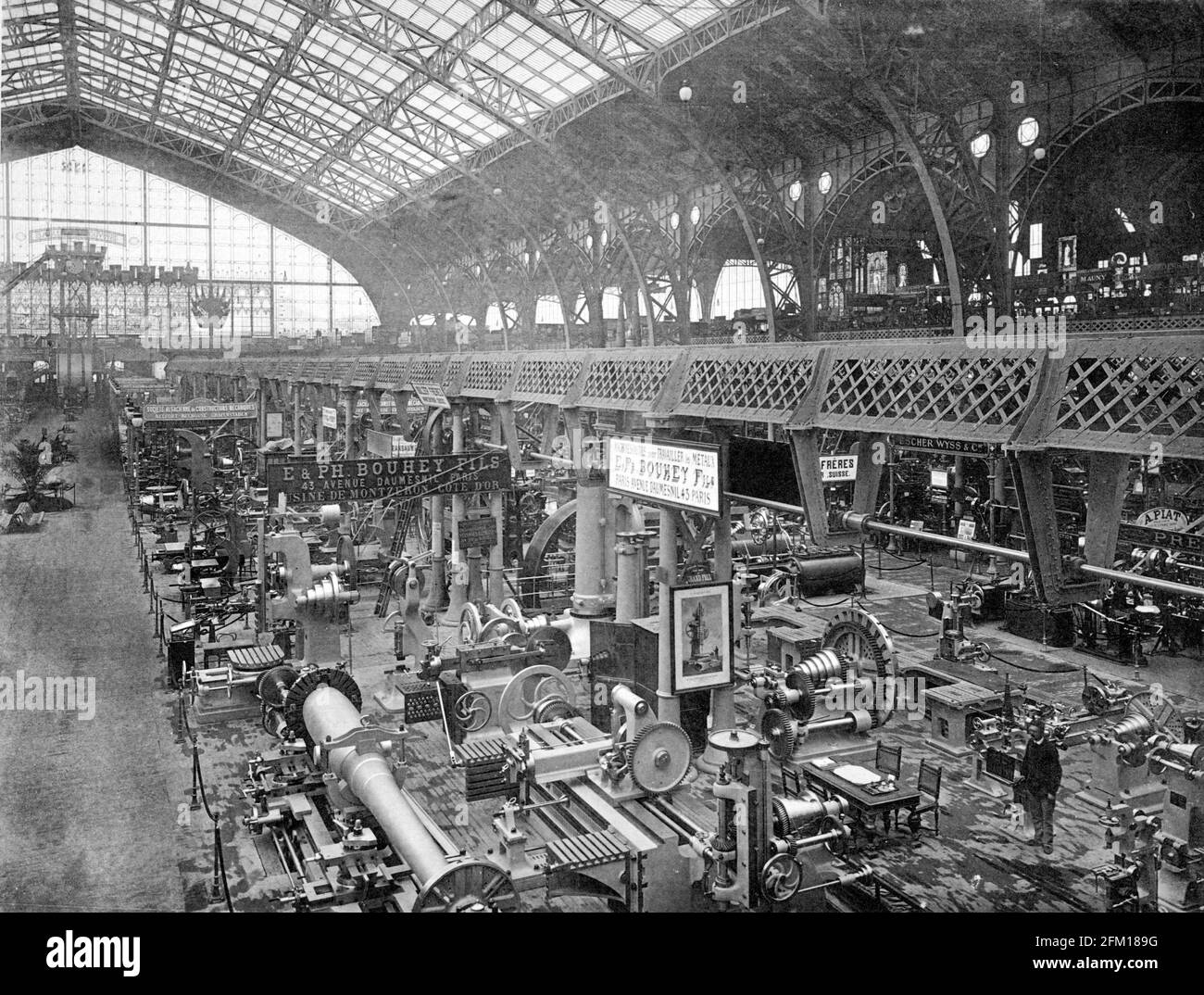 Paris exhibition 1889 machinery hall hi-res stock photography and ...