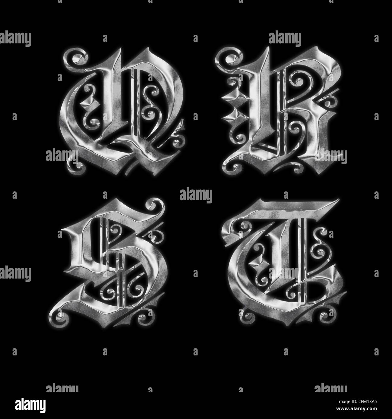 Decorative capital letter t hi-res stock photography and images - Alamy