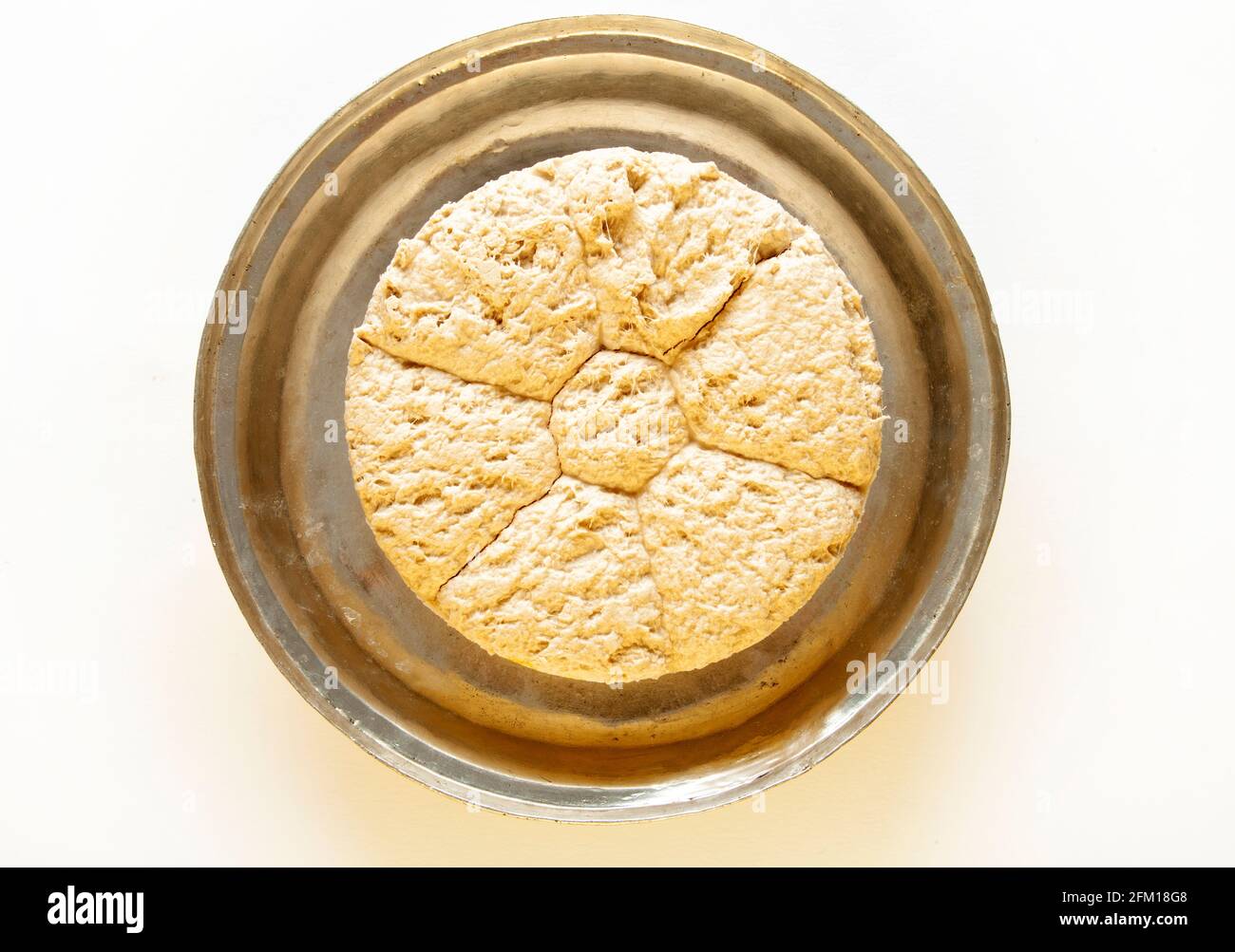 traditional turkish tahini halva in plate Stock Photo - Alamy