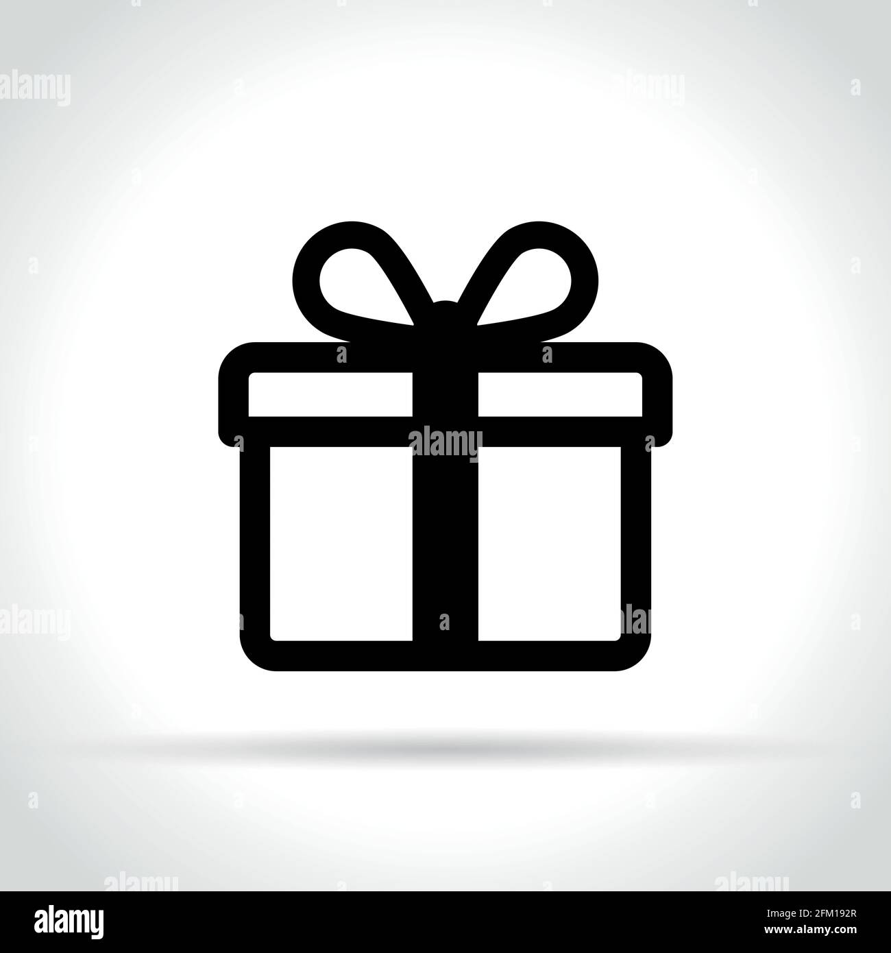 Illustration of gift icon on white background Stock Vector Image & Art ...