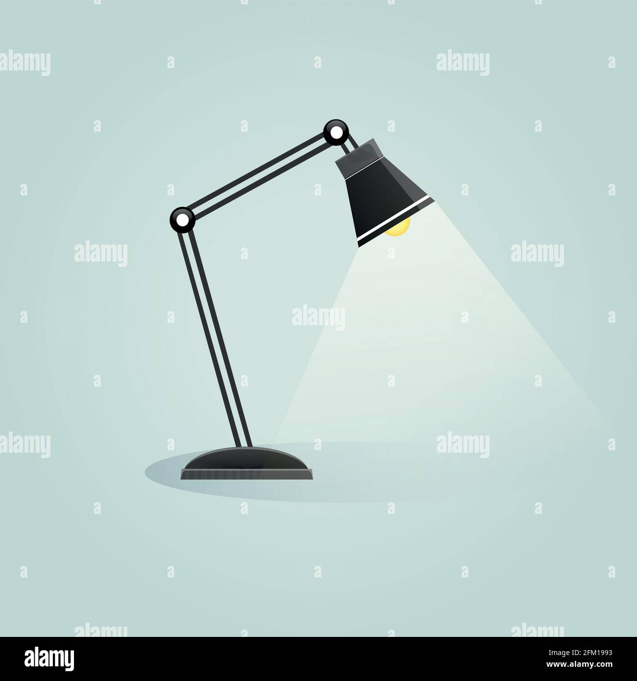 Illustration of desk lamp design icon concept Stock Vector Image & Art ...
