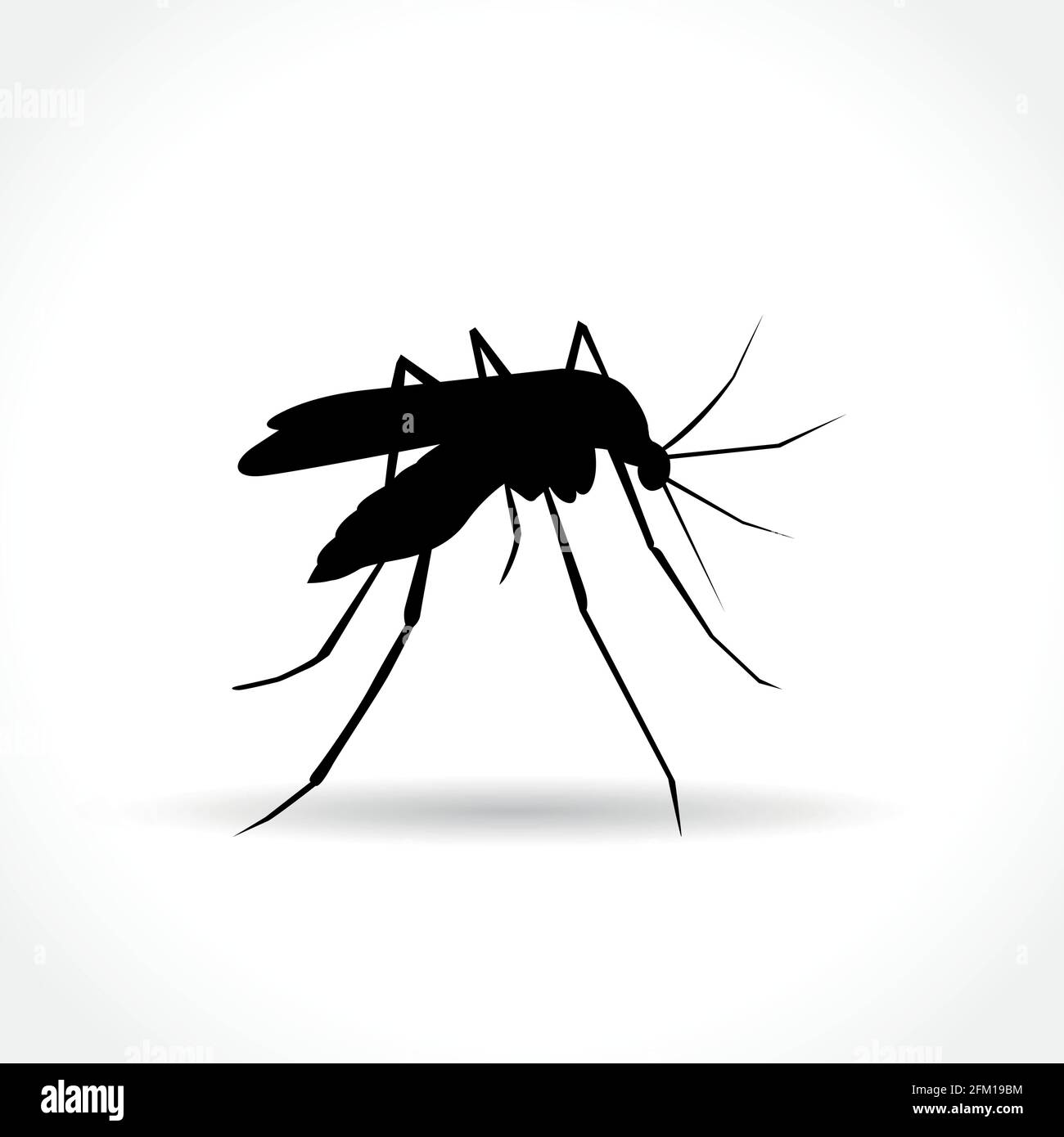 Illustration of mosquito icon on white background Stock Vector Image ...