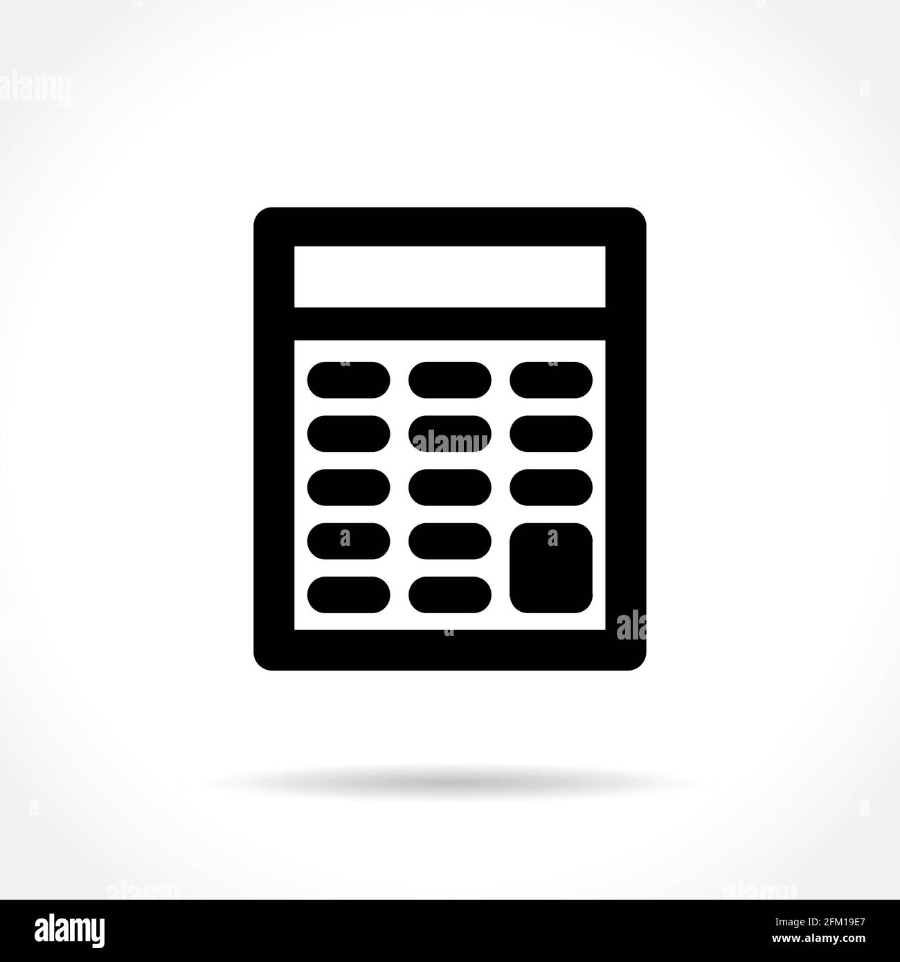 Illustration of calculator icon on white background Stock Vector Image ...
