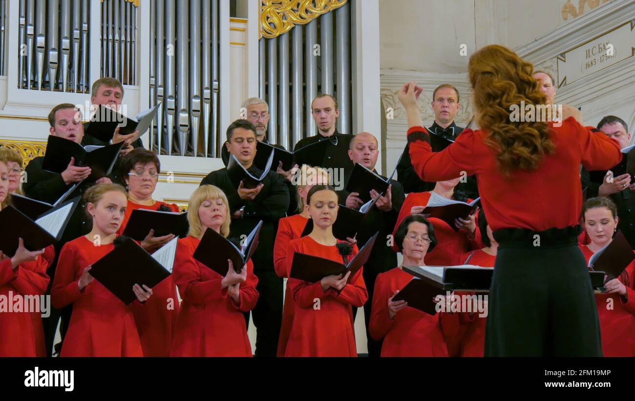 Group of people singing in choir Stock Photo - Alamy