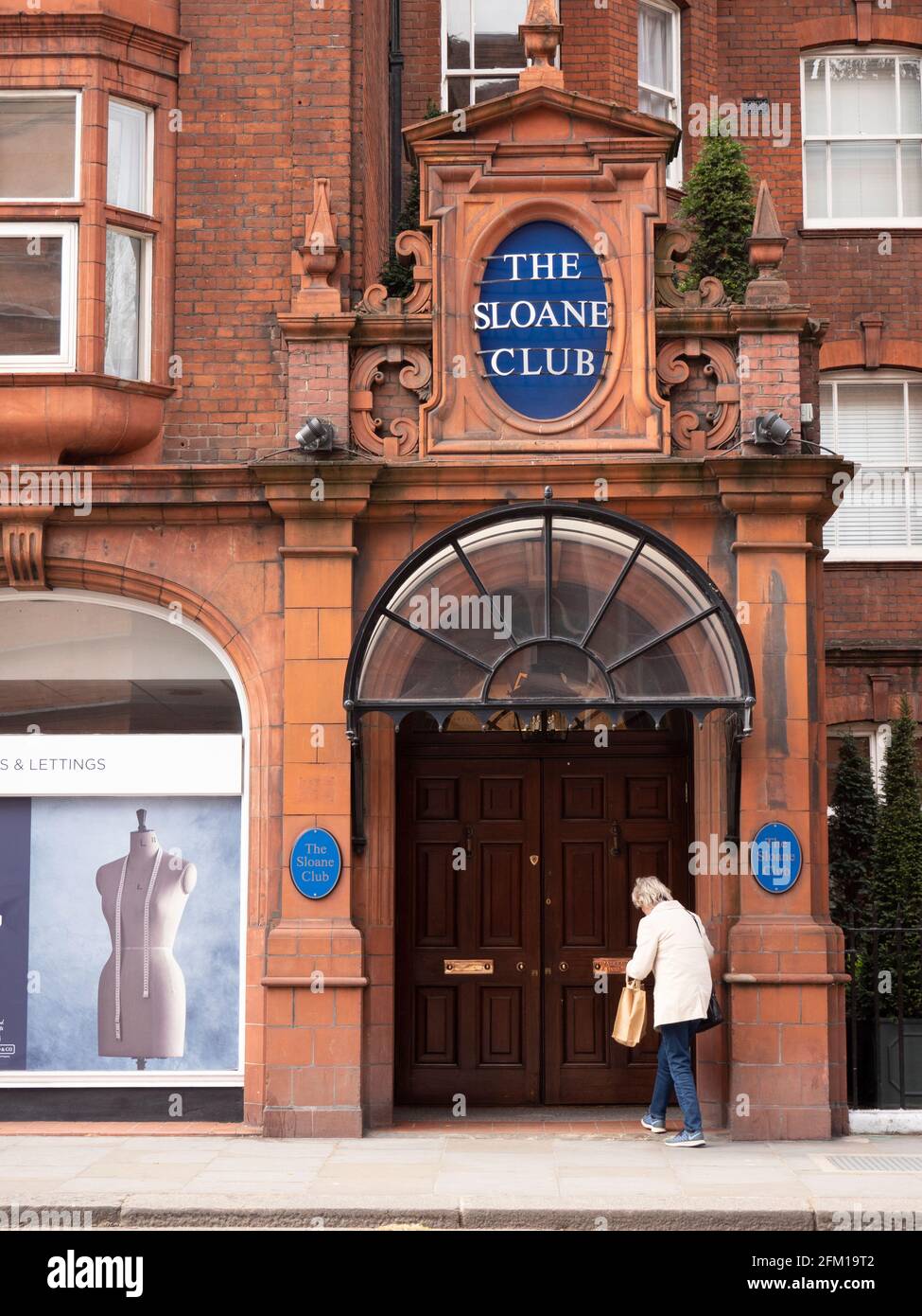 The Sloane Club, private members club, central London Stock Photo - Alamy