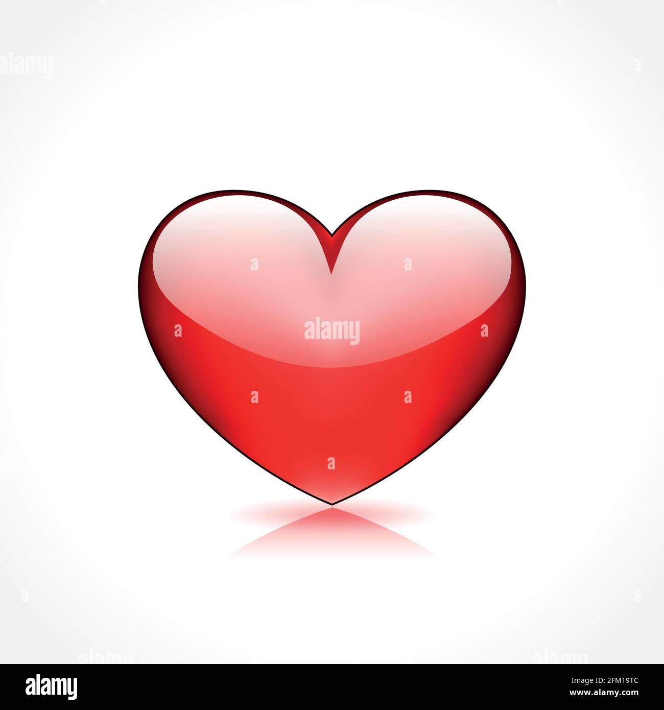 Isolated red heart symbol Stock Vector Images - Alamy