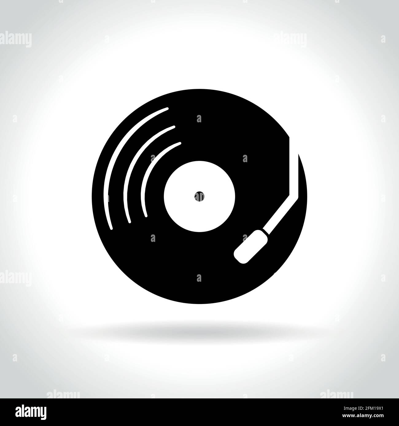 Illustration of retro music icon on white background Stock Vector Image ...