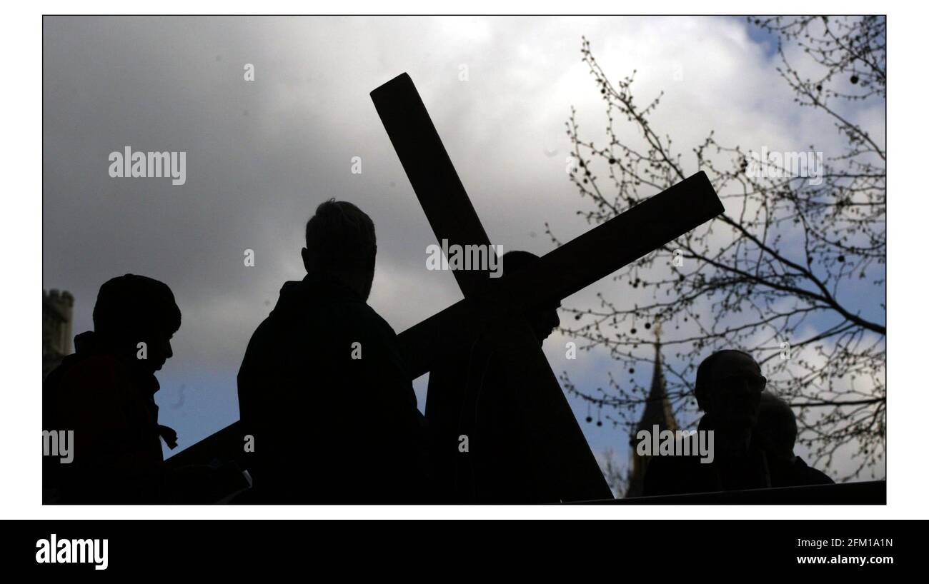 The anual Crucifixion march between the Methodist central hall and ...