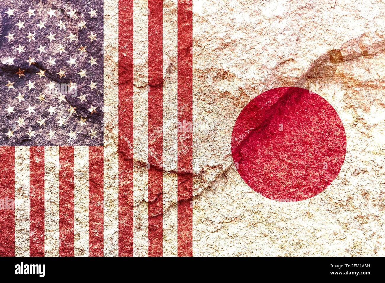 Japan usa flag hi-res stock photography and images - Alamy