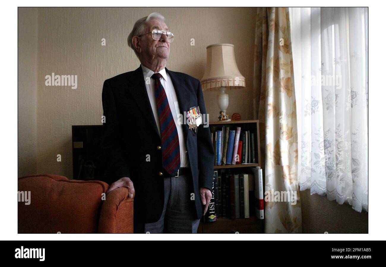 Regimental Sergeant Major Bill Hickman at home in north London.pic ...