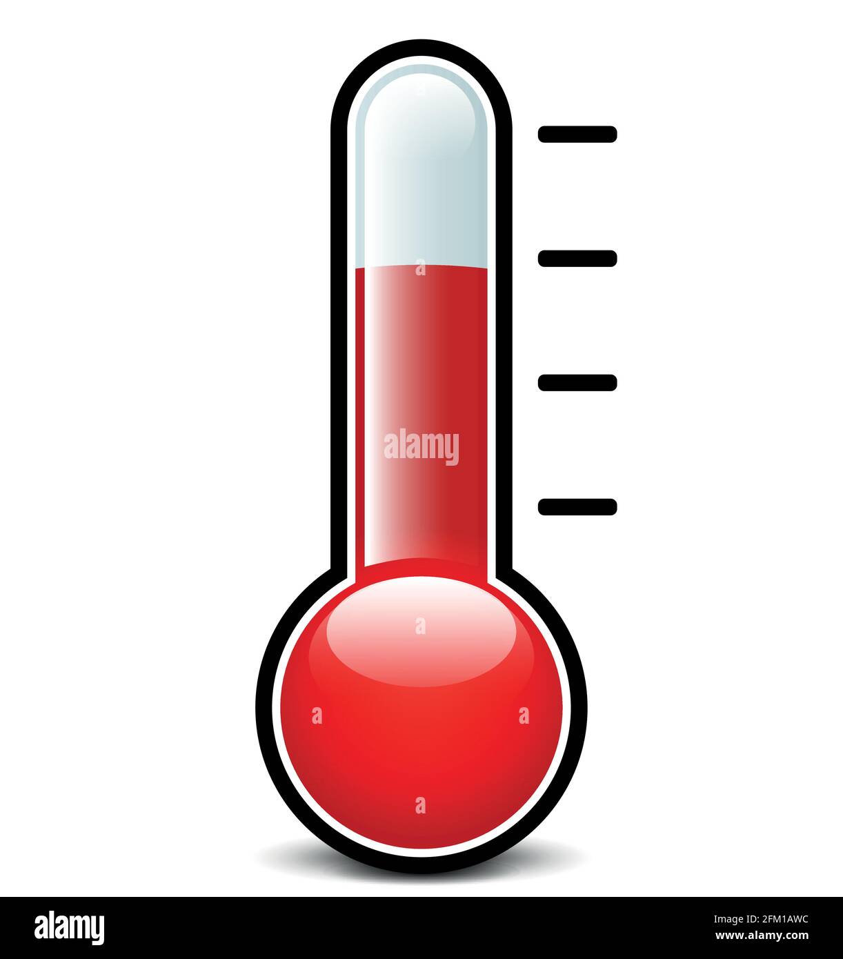 Illustration of thermometer icon on white background Stock Vector Image ...