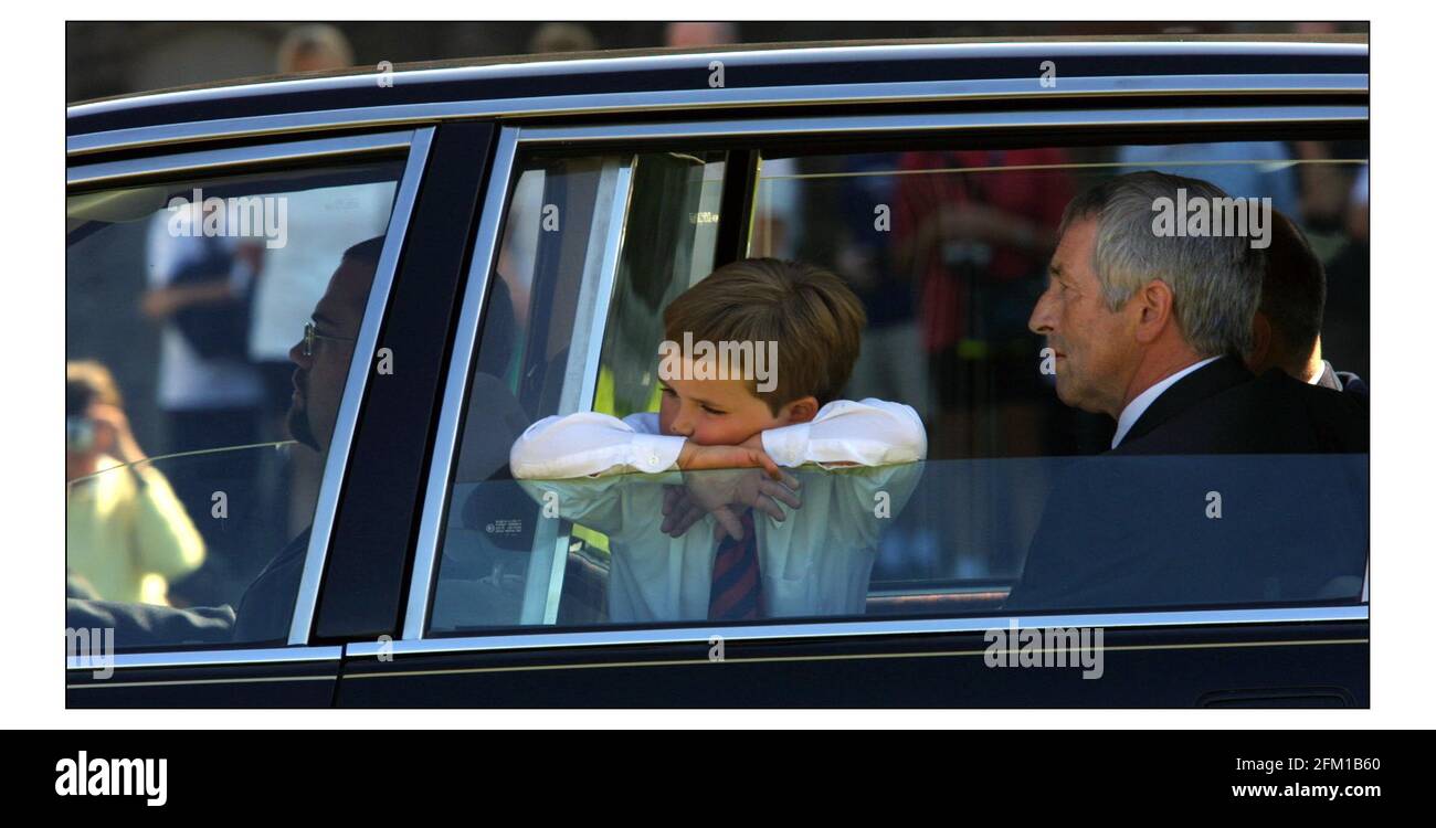 The son of Susan Chilcott, Hughie arriving in the limo behind the ...