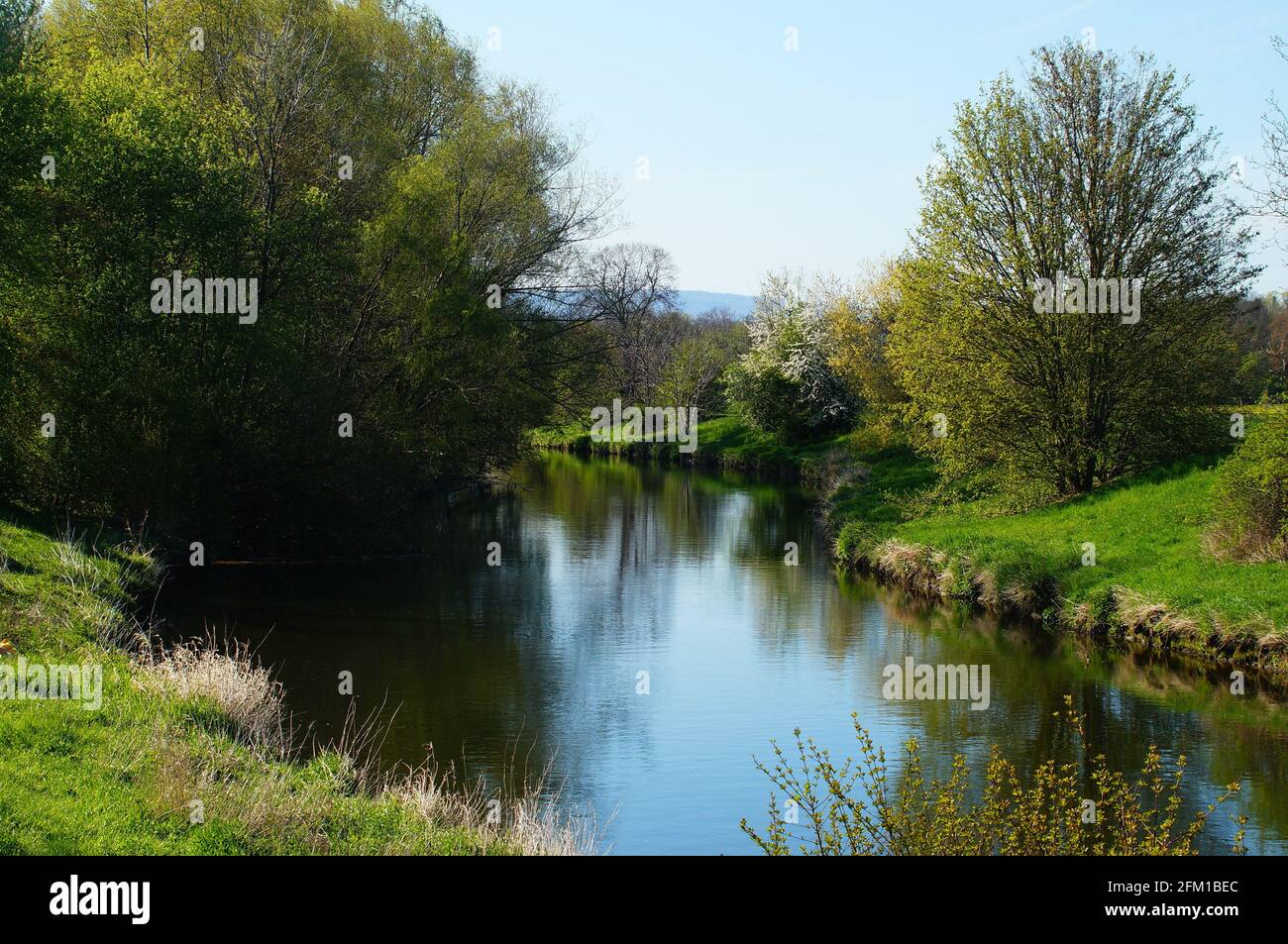The Nidda river in Frankfurt Bonames Stock Photo - Alamy