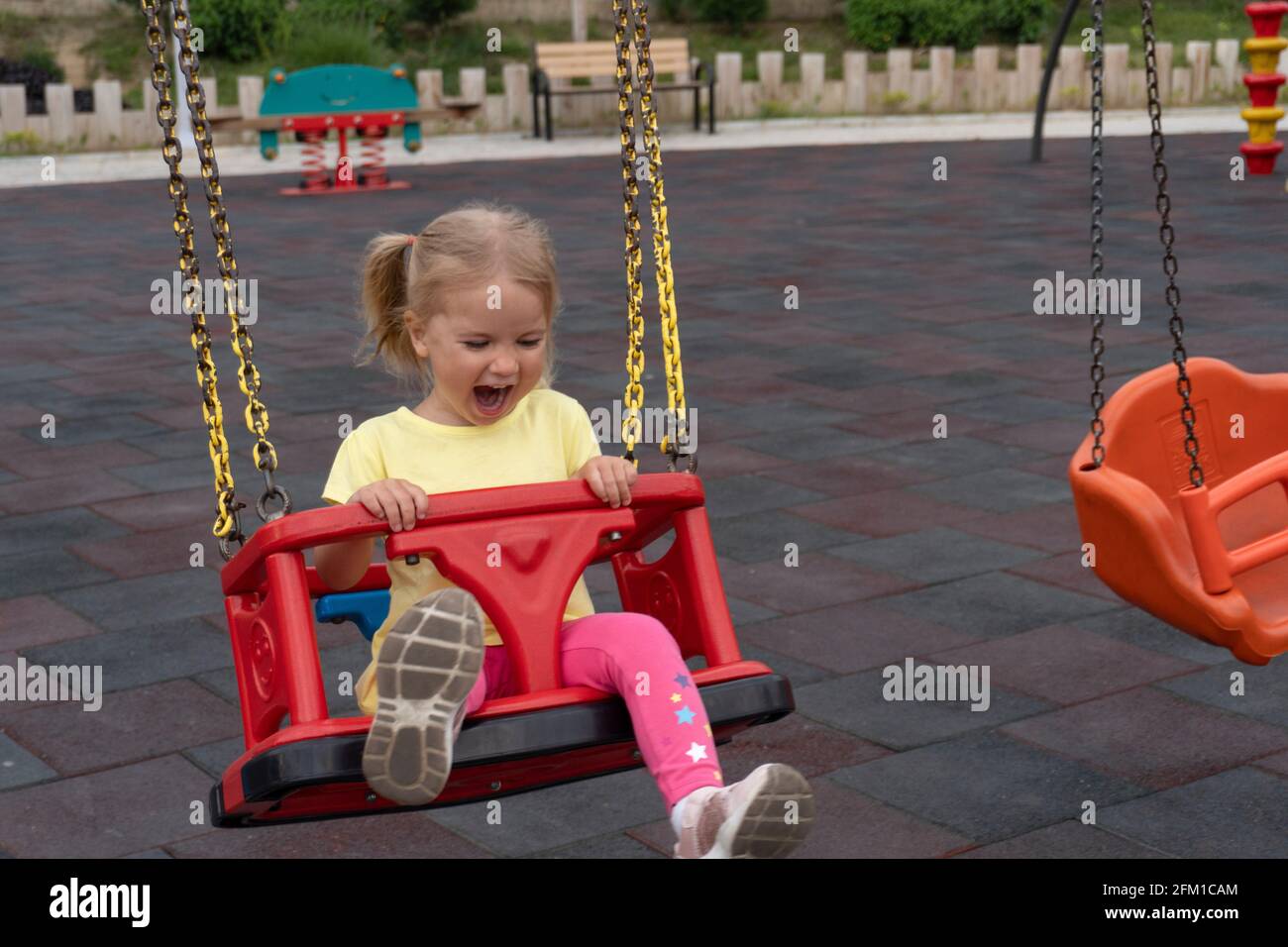 Child playground crying hi-res stock photography and images - Alamy