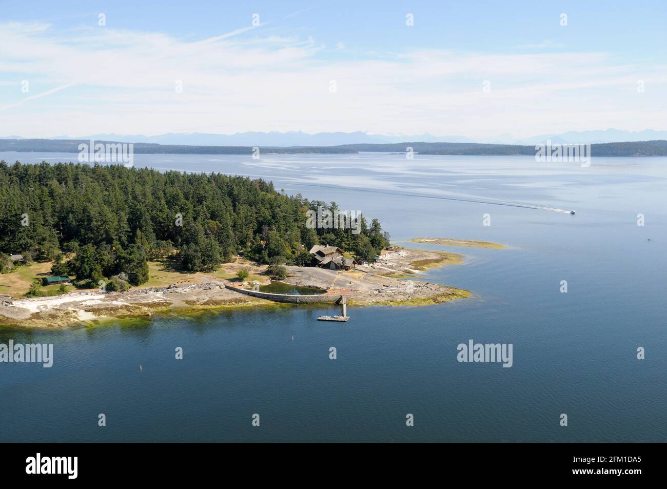 Aerial photo of Yellow Point Lodge, Yellow Point, Vancouver Island ...