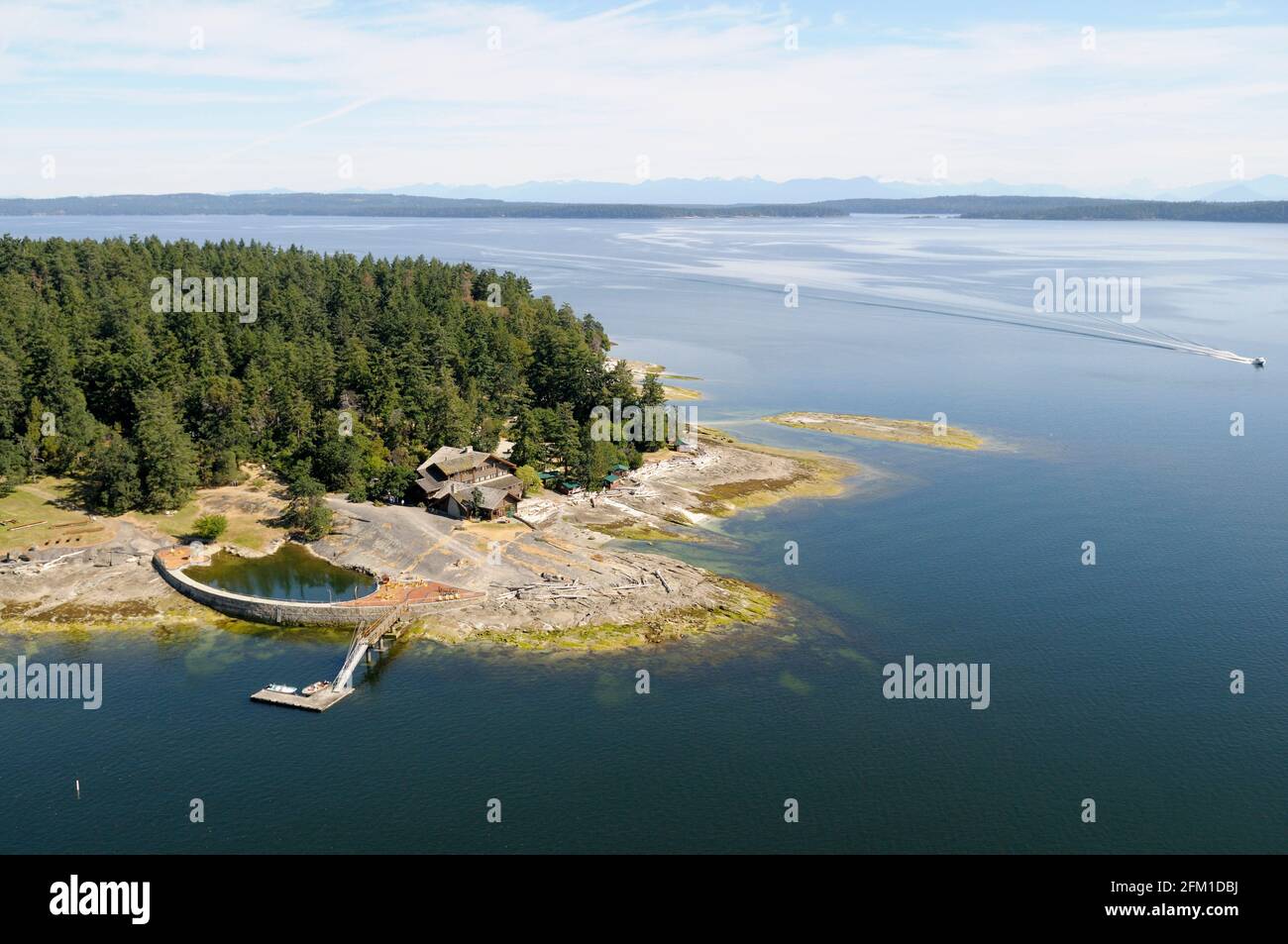 Aerial photo of Yellow Point Lodge, Yellow Point, Vancouver Island ...