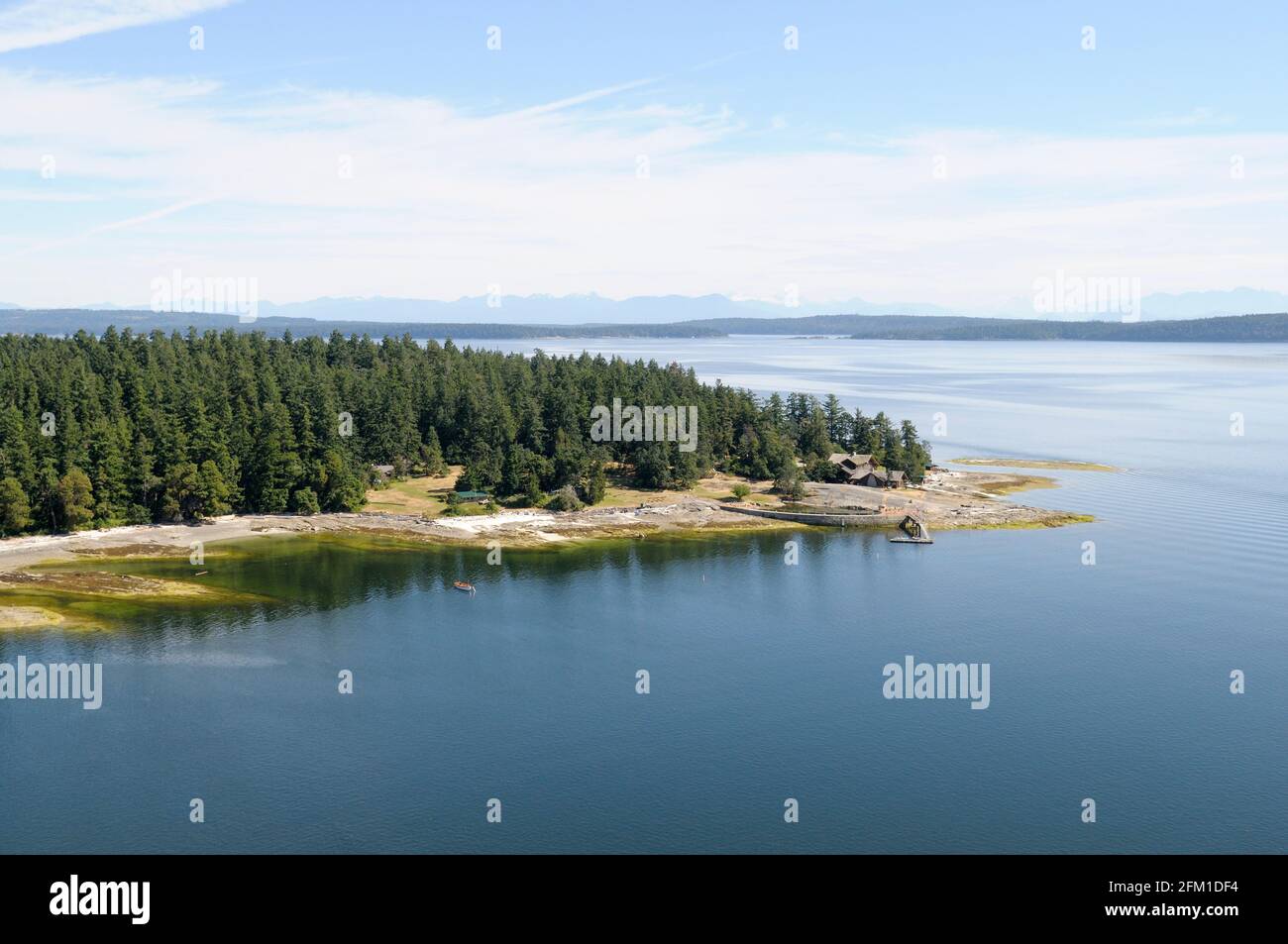 Aerial photo of Yellow Point Lodge, Yellow Point, Vancouver Island ...
