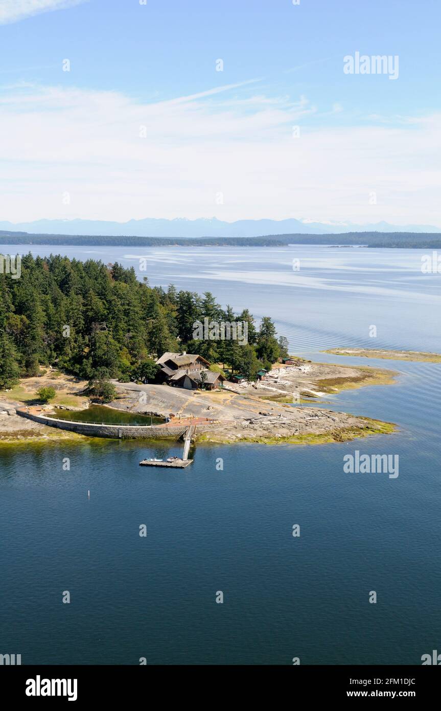 Aerial photo of Yellow Point Lodge, Yellow Point, Vancouver Island ...