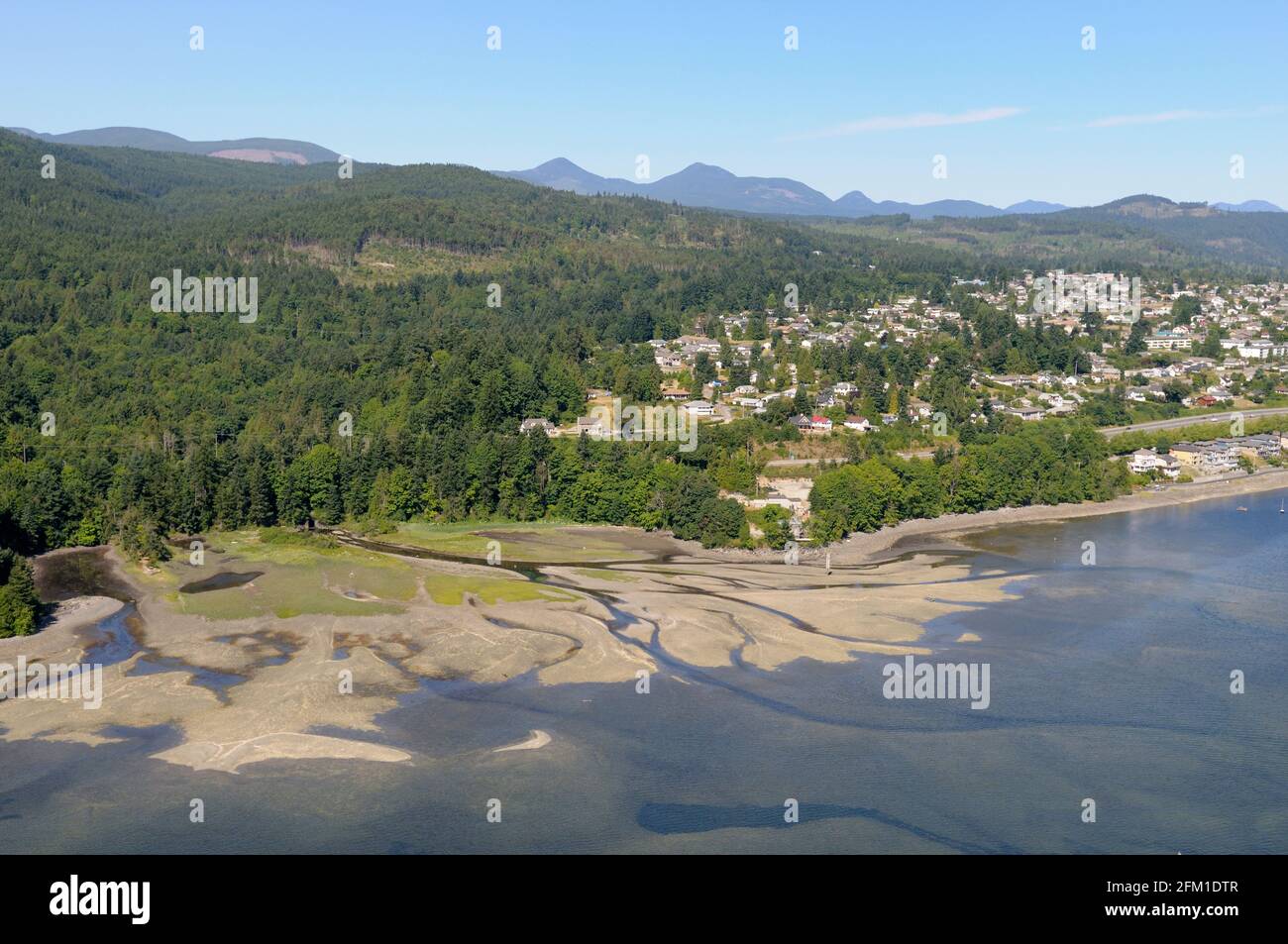 Aerial photograph of the Holland Creek Estuary and Holland Bank ...