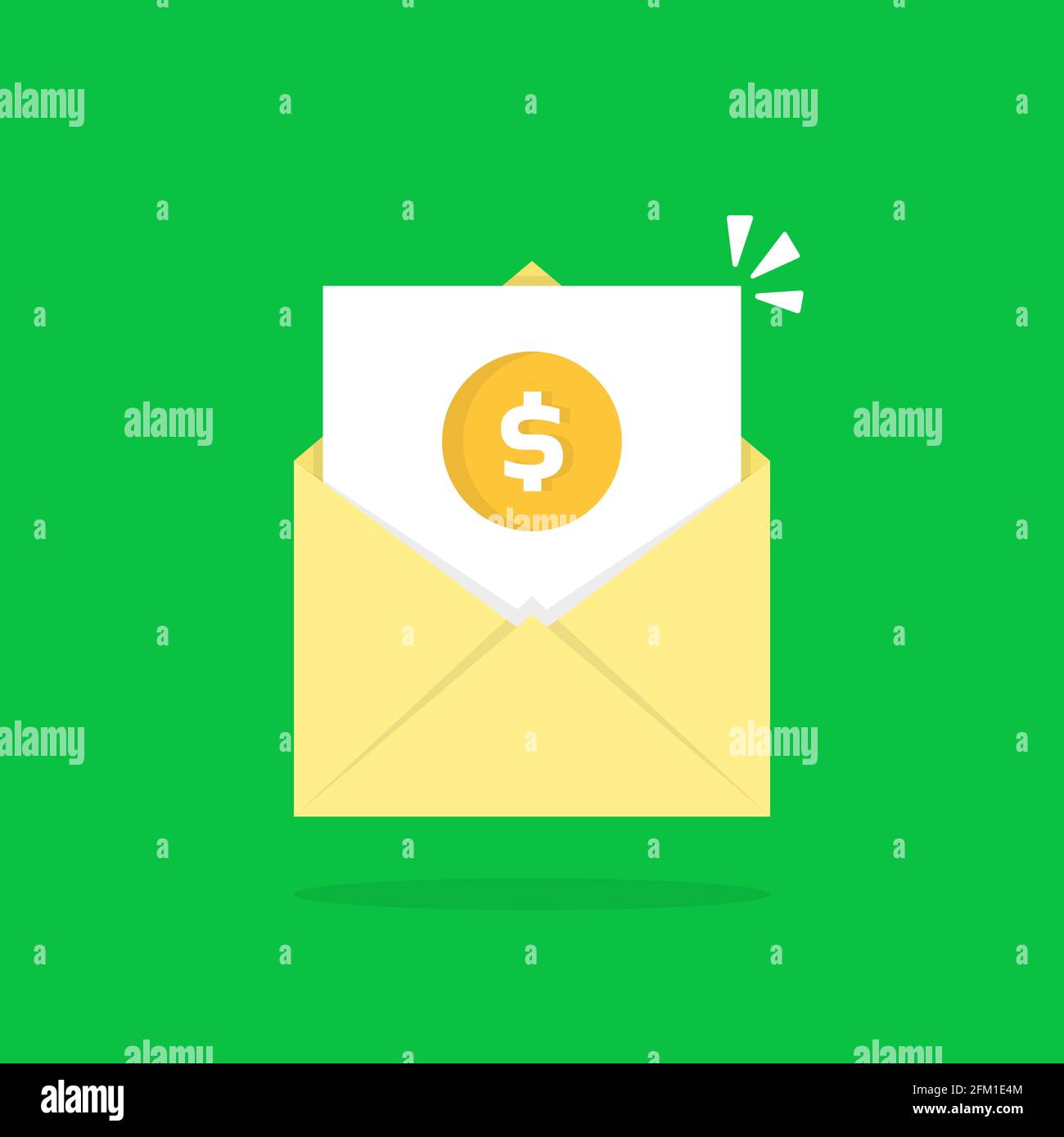 income flow in cartoon open letter Stock Vector Image & Art - Alamy