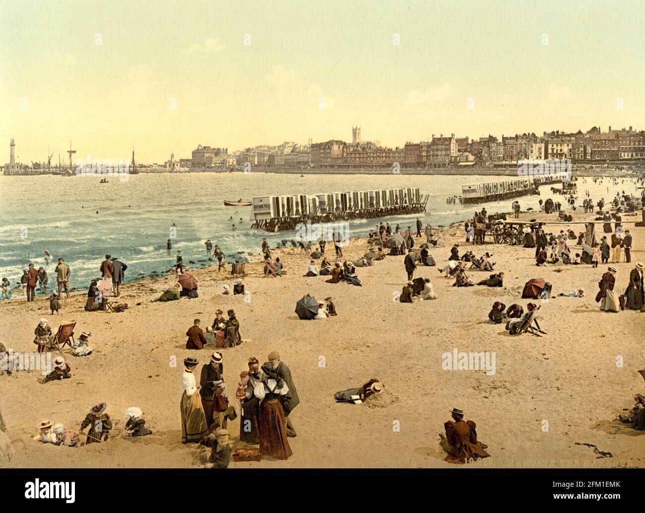 Margate beach victorian hi-res stock photography and images - Alamy