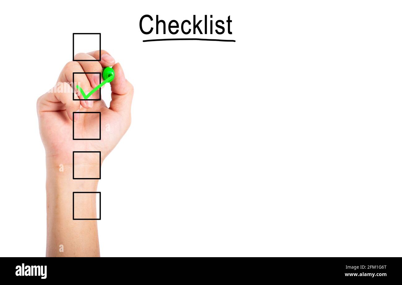 Check box green check mark hi-res stock photography and images - Alamy
