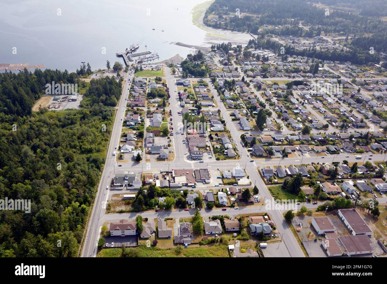 Aerial photo of Crofton, Vancouver Island, British Columbia, Canada ...