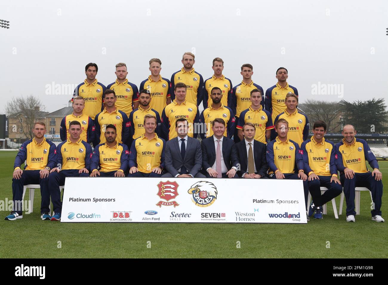 Essex CCC team photograph in T20 kit during the Essex CCC Press Day at ...