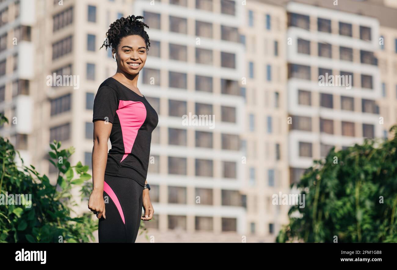 City run, street workout and urban exercise in morning. Vitality and ...