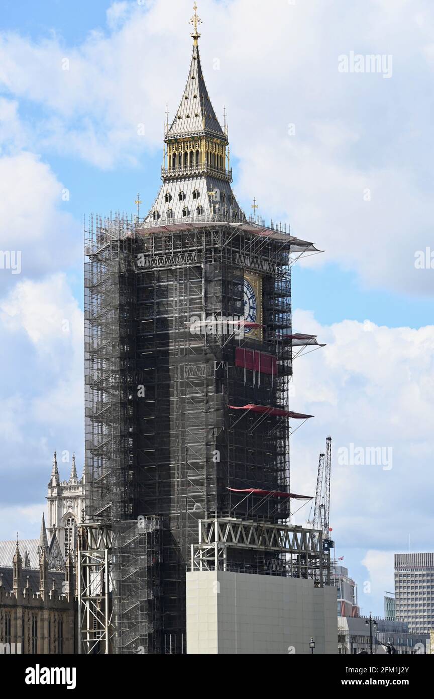Elizabeth tower renovation hi-res stock photography and images - Alamy
