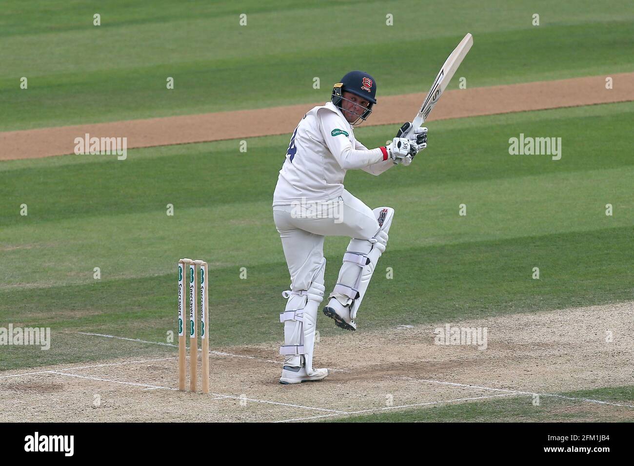 Aaron Beard hits 4 runs for Essex during Essex CCC vs Yorkshire CCC ...