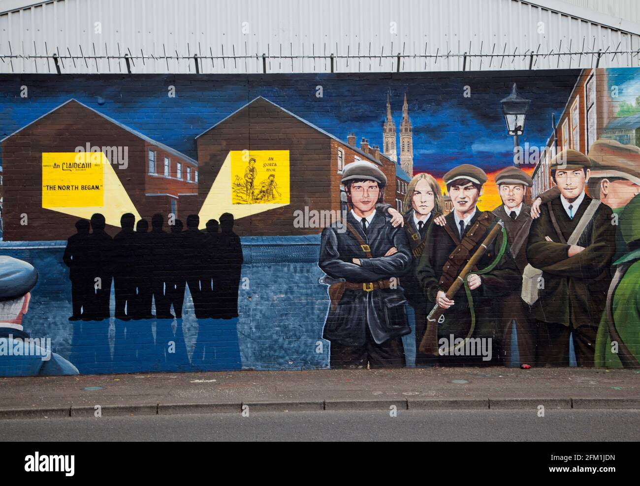 Wall art on the Divis Road in Belfast Stock Photo - Alamy