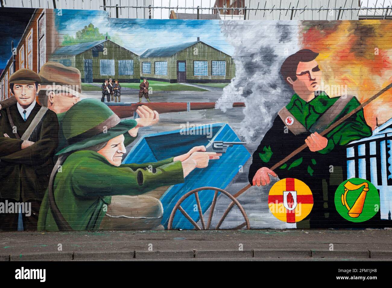 Wall art on the Divis Road in Belfast Stock Photo - Alamy