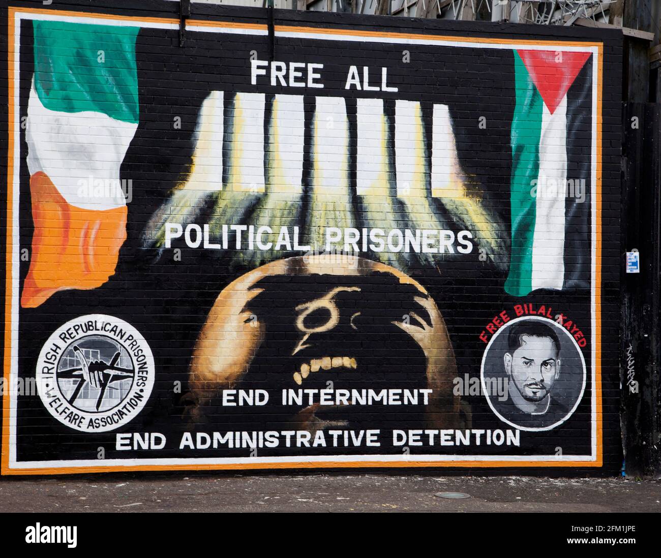 Wall art on the Divis Road in Belfast Stock Photo - Alamy