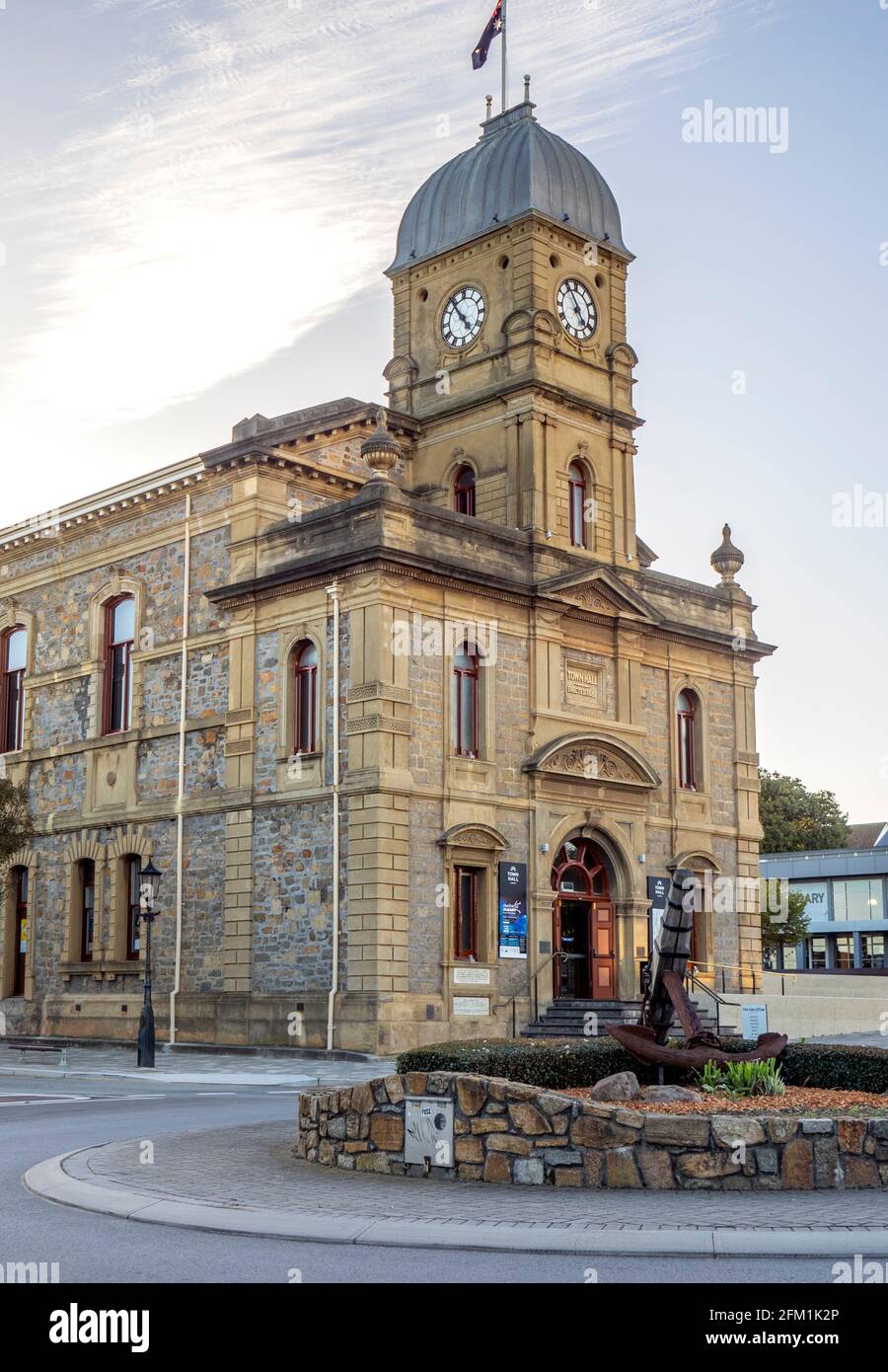 Albany Town Hall on York Street Albany Western Australia Stock Photo ...