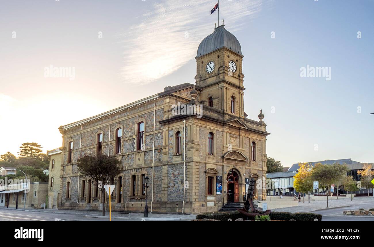 Albany Town Hall on York Street Albany Western Australia Stock Photo ...