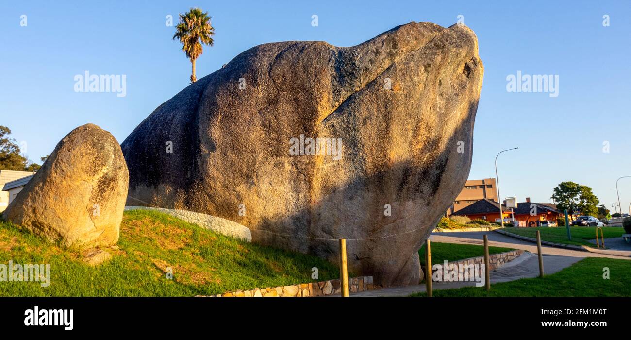 Dog Rock a granite boulder which resembles the head of a dog located on ...