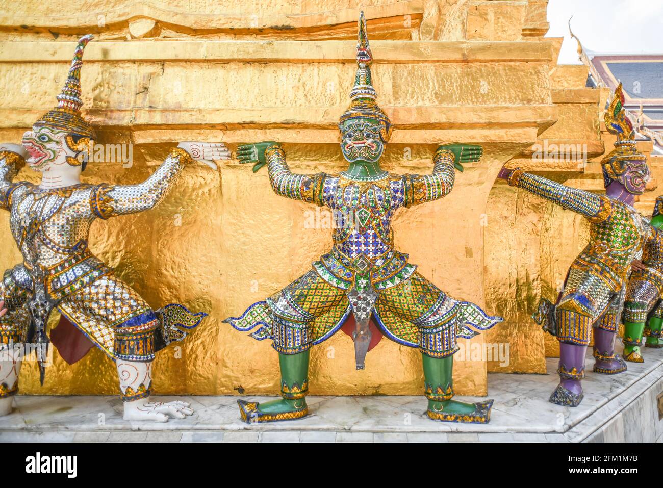 The protector and guardians of temples in Thailand called Yaksha ...