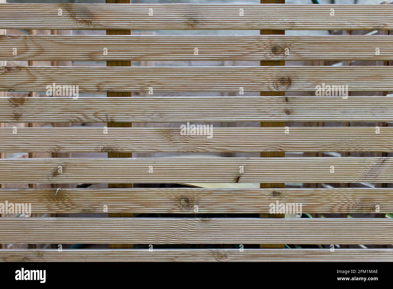 Wooden slat wall hi-res stock photography and images - Alamy