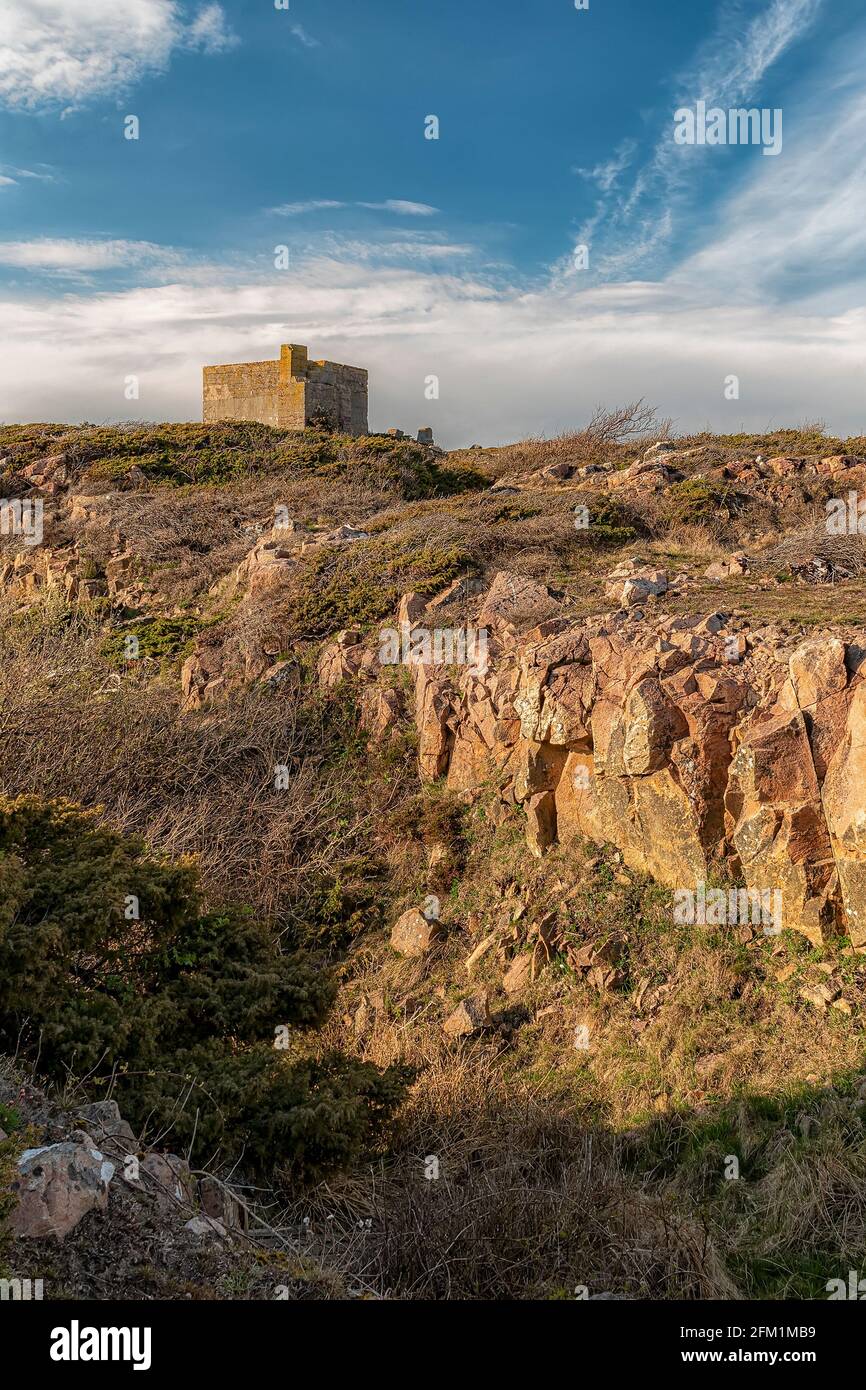 Abandoned old military outpost in Dagshog, Sweden Stock Photo - Alamy