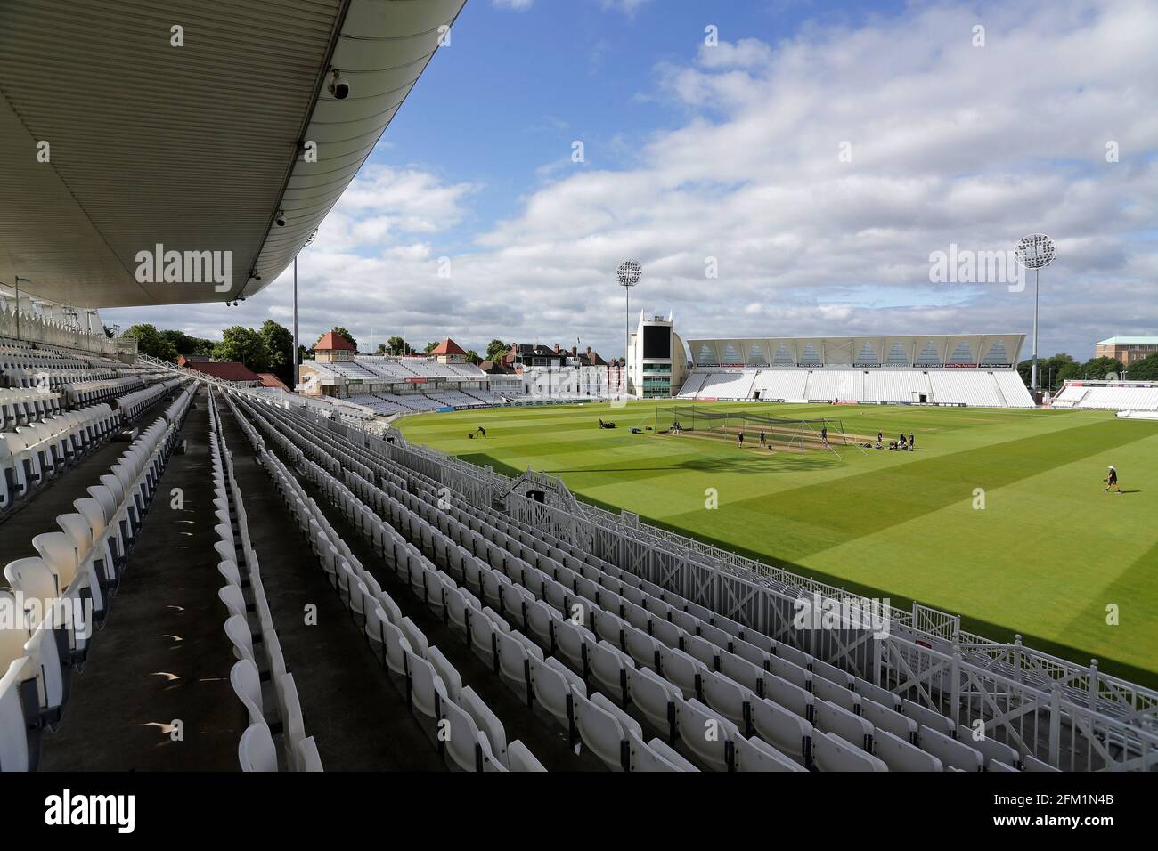 General view of the ground ahead of Nottinghamshire CCC vs Essex CCC ...