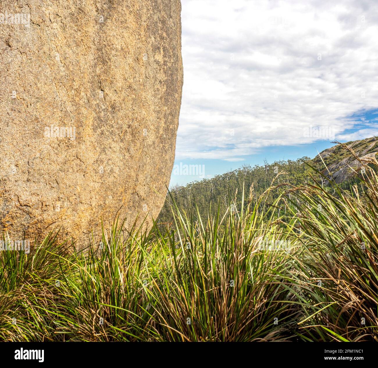 Large granite boulder on Castle Rock Walk Trail Porongurup National ...