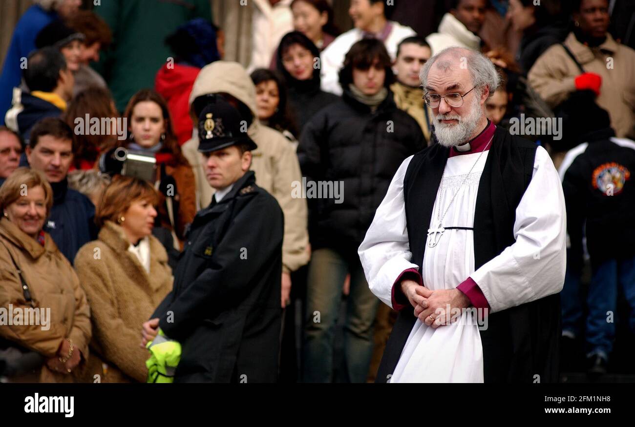 Formally Dr. Rowan Williams, emerging from St Pauls this afternoon ...