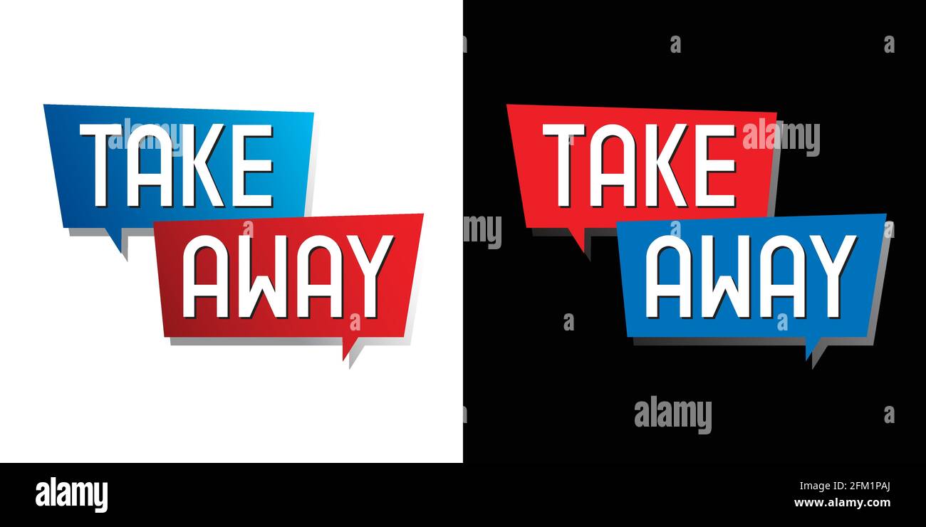 Take away speech bubbles - vector illustration Stock Vector Image & Art ...