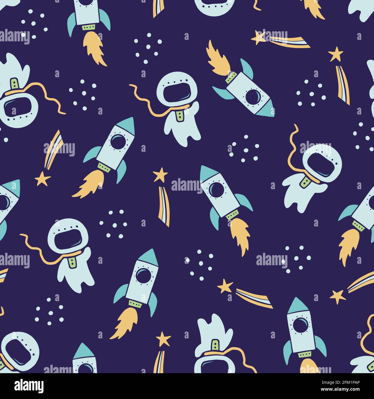 Preschool Astronaut Pattern