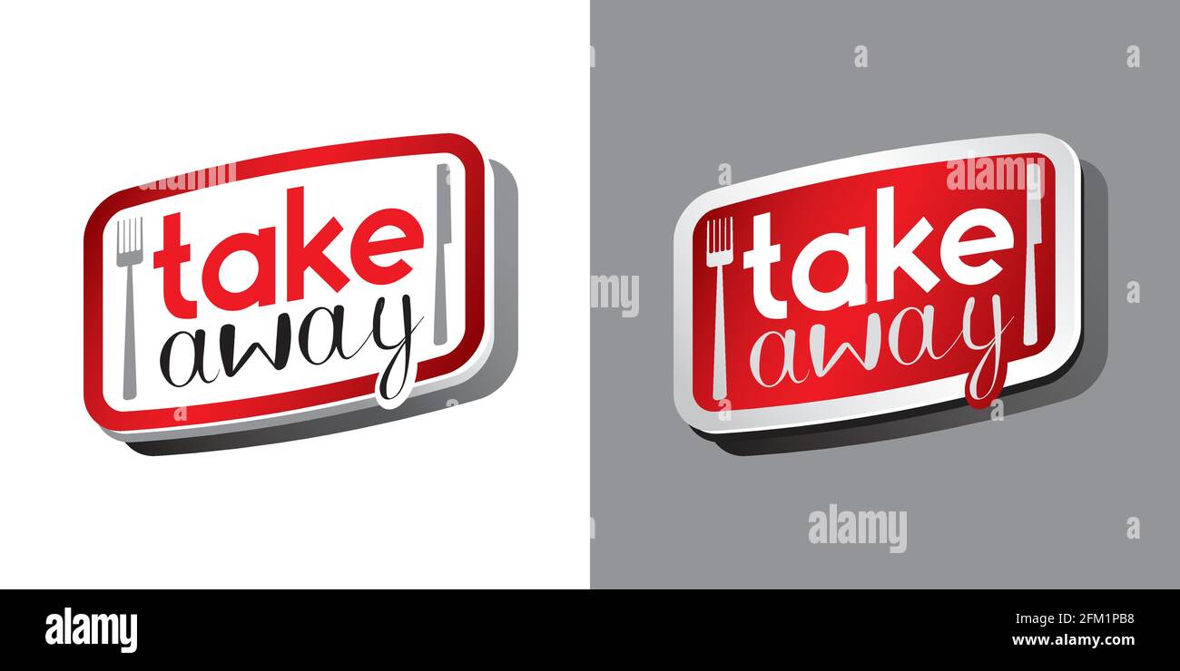 Take away concept - vector illustration Stock Vector Image & Art - Alamy