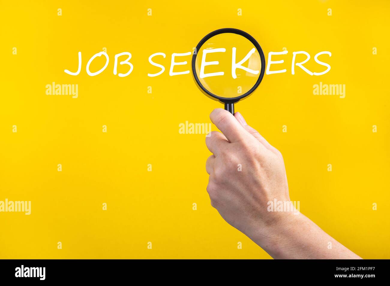 Magnifying glass words find hi-res stock photography and images - Alamy