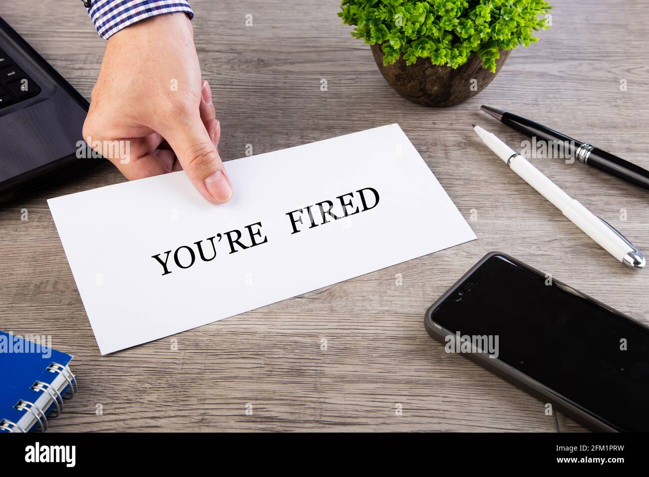 Fired text concept hi-res stock photography and images - Alamy